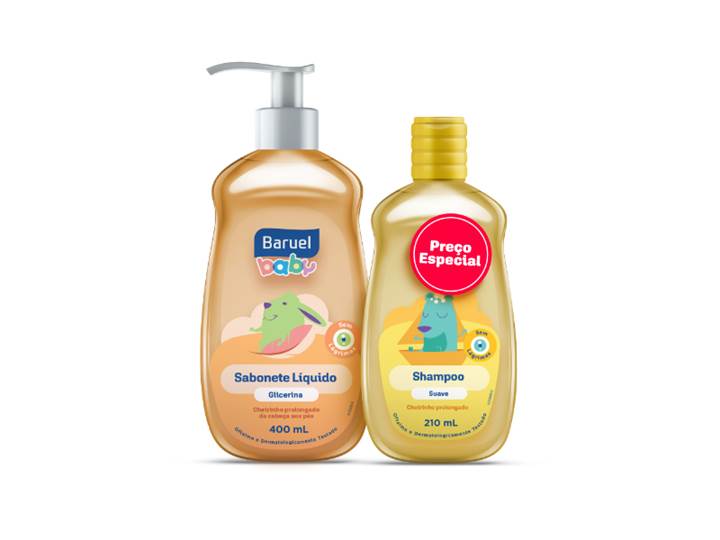 PR BARUEL BABY SAB LIQ GLI 400ML+SH SUAV | Líder Aguiar